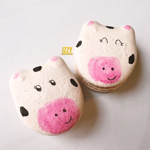 Farm Animals French Macarons 12 or 24 - Choose Your Designs - Pig ...
