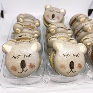 Koala French Macarons 12 or 24 - Choose Your Flavors - Edible Macaroons ...