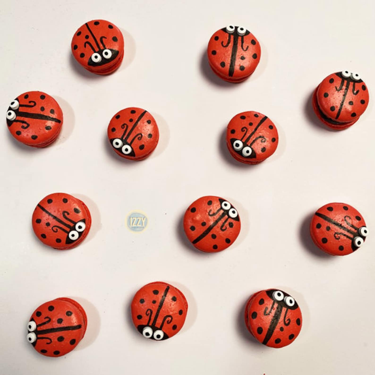 LadyBug Macarons 12 or 24 Choose your flavors Edible | Etsy
