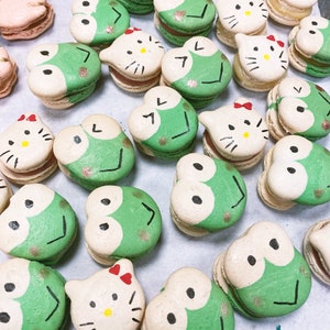 Frog French Macarons 12 or 24 - Choose Your Flavors - Edible Macaroons ...