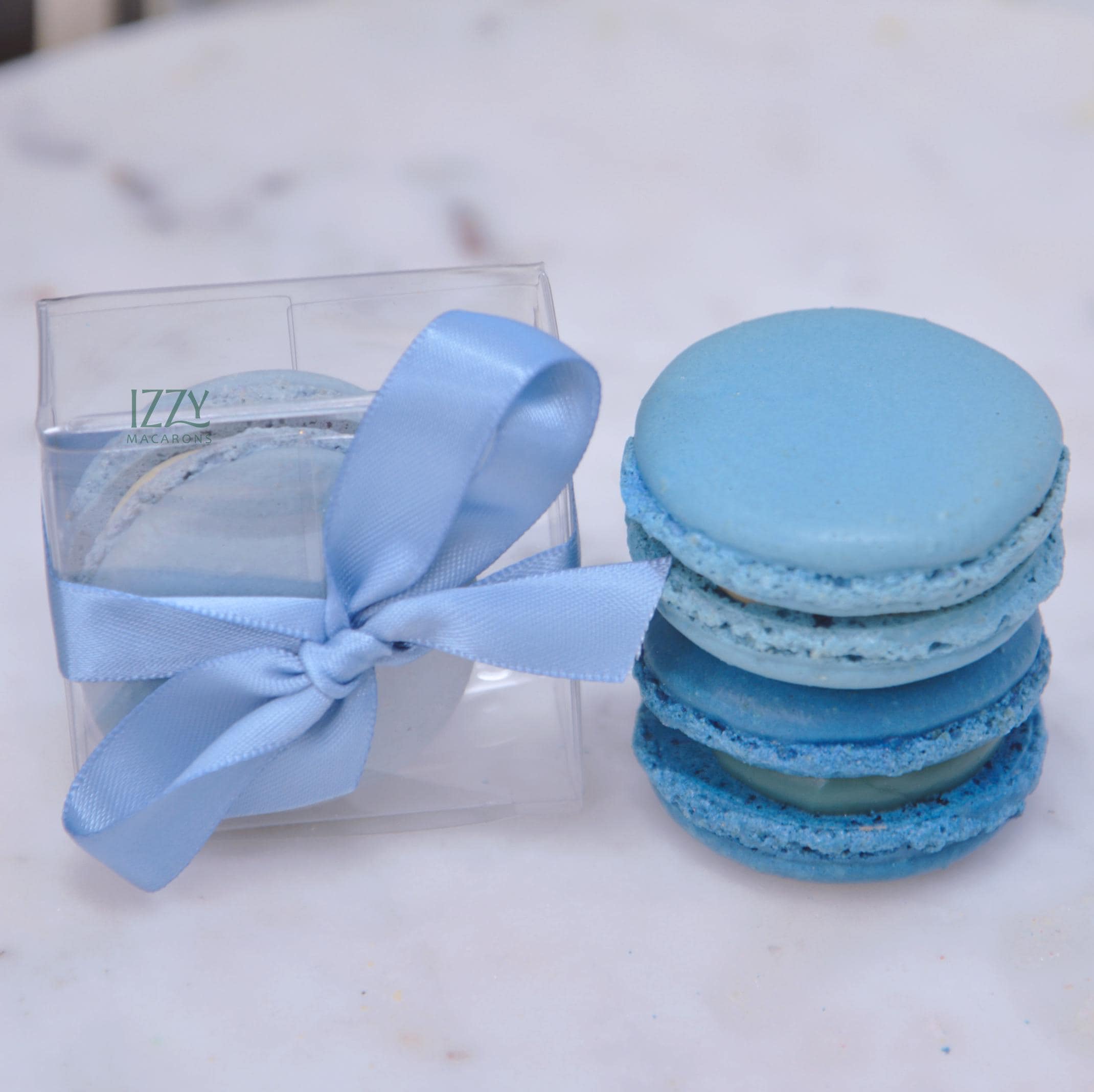 French Macarons - Individually Packed -party Macarons Favor Clear Box 1 ...