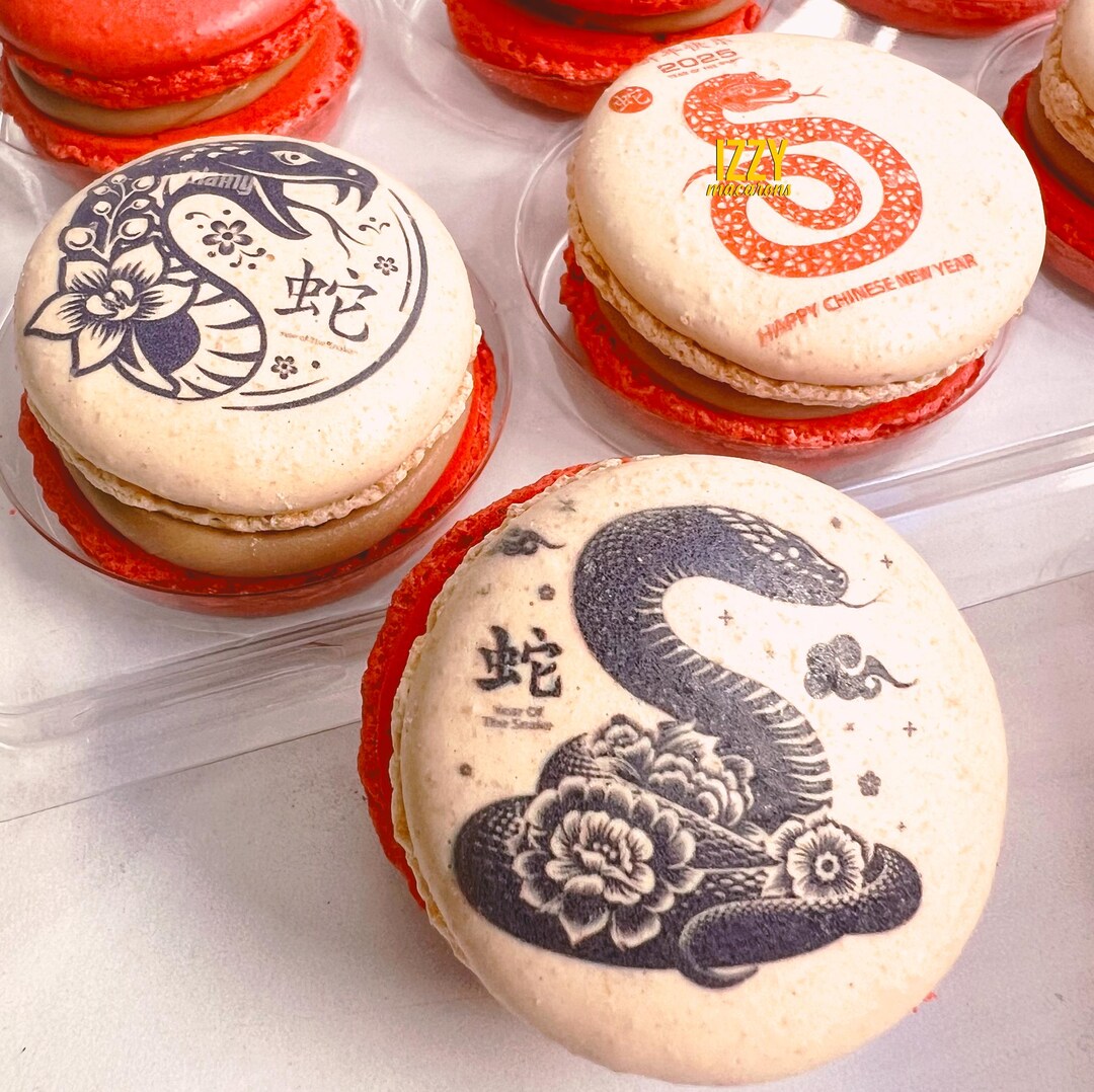 Snake French Macarons Year of the Snake 2025 - Lunar New Year ...