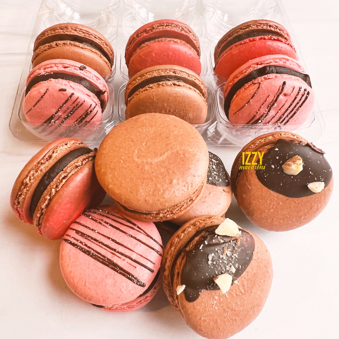 Chocolate Lover - French Macarons - Choc/ Nutella/ Ferrero/ Strawberry ...