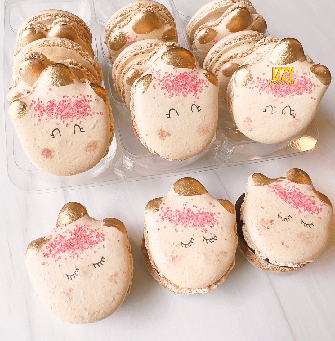 Unicorns French Macarons - Baby Shower/kids Party Macaroons 6,12 or 24 ...