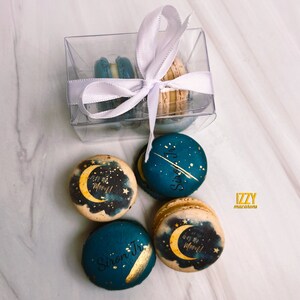 Blue Sky Macarons - Customized Party Macarons Favor Clear Box With 2 ...
