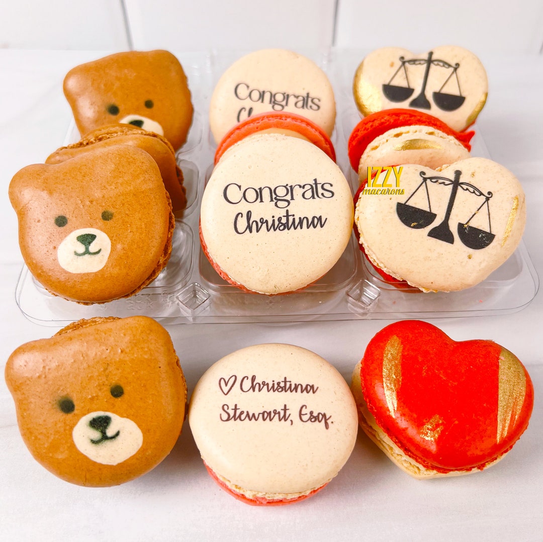 Congratulations Macarons Gift - French Macarons Summer Safe - Ice Pack ...