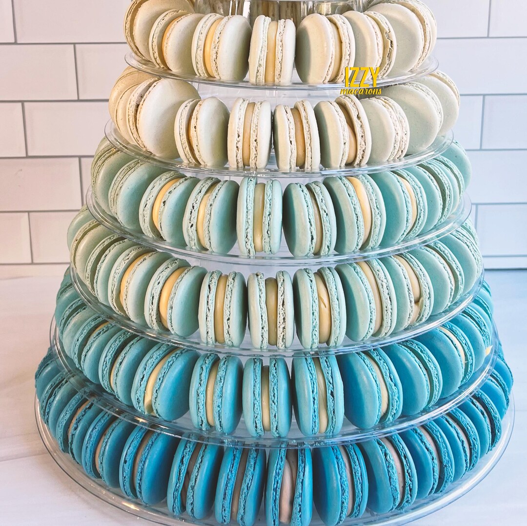 Blue Ombre French Macarons Ombre - White to Blue Fading Macarons Pack ...
