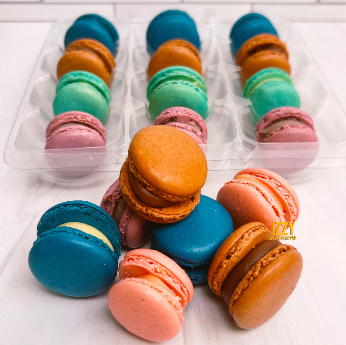 Izzy Mini French Macarons - Choose Flavors- Standard Packaging - Ice ...