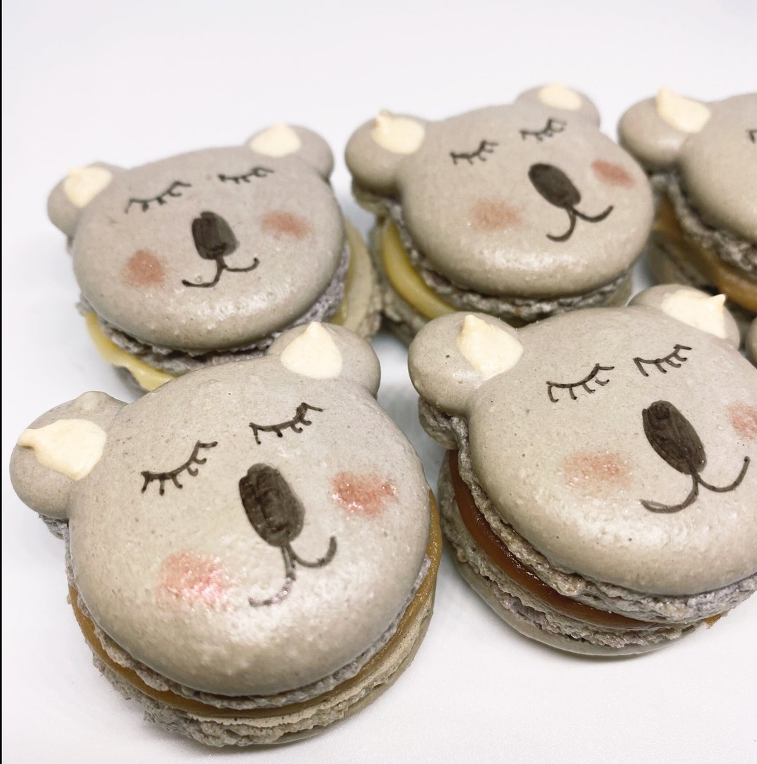 Koala French Macarons 12 or 24 - Choose Your Flavors - Edible Macaroons ...
