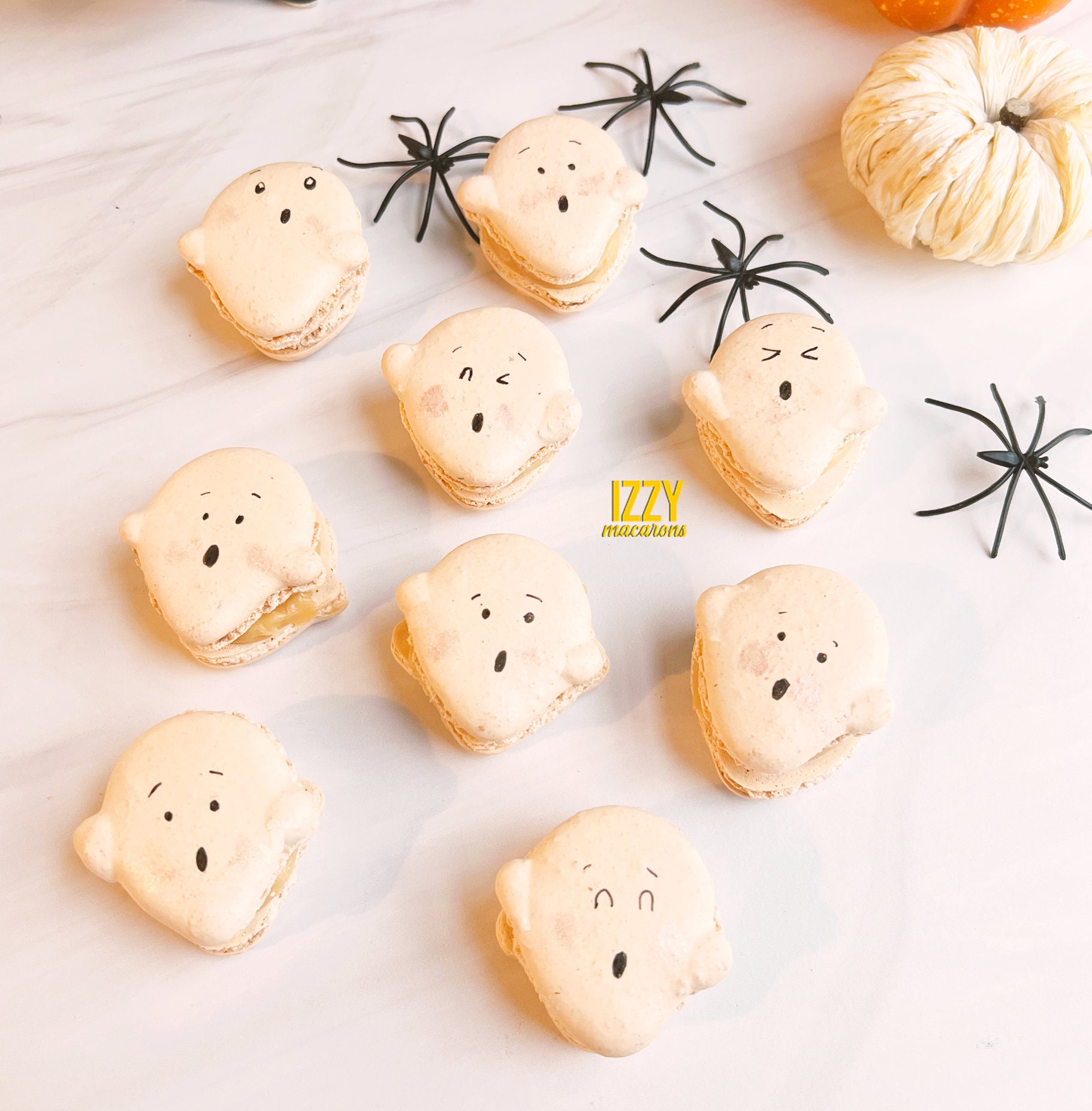 Ghost French Macarons - 6/12/24 - Flavor Pre Selected - Ghost Halloween ...