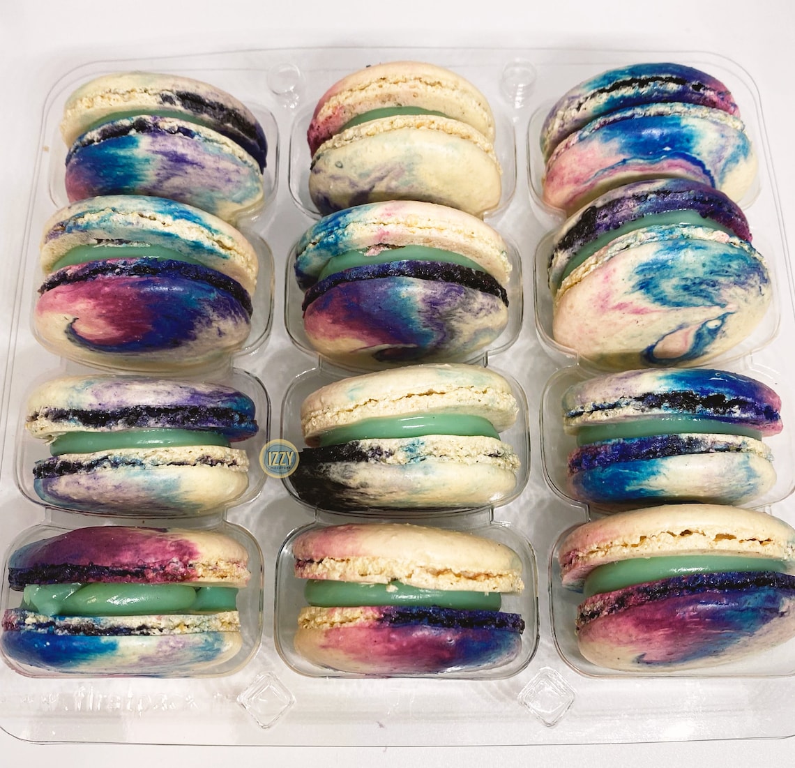 Galaxy Macarons 12 Choose Your Flavor French Macaroons - Etsy