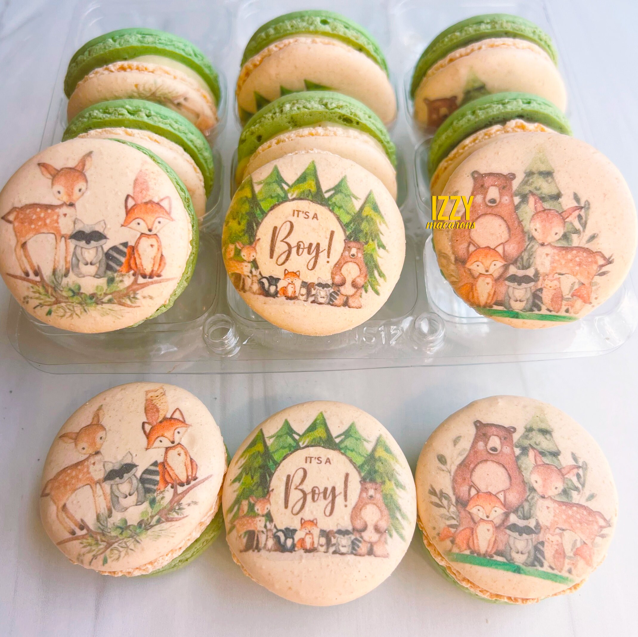 Wild One French Macarons Zoo Animals - Choose Your Flavors - Macarons ...
