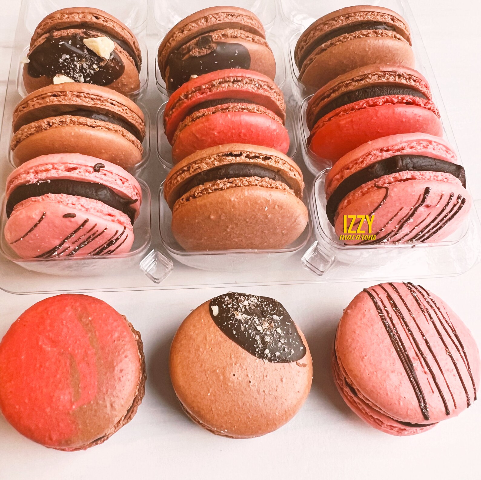 Chocolate Lover - French Macarons - Choc/ Nutella/ Ferrero/ Strawberry ...