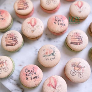 French Macarons - Princess Theme - Once Upon a Time Baby Shower Theme ...