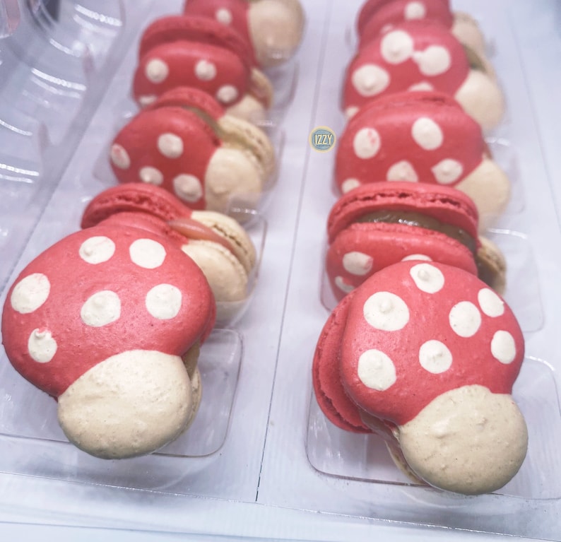 Mushrooms French Macarons 12 or 24 Choose Your Flavors - Etsy