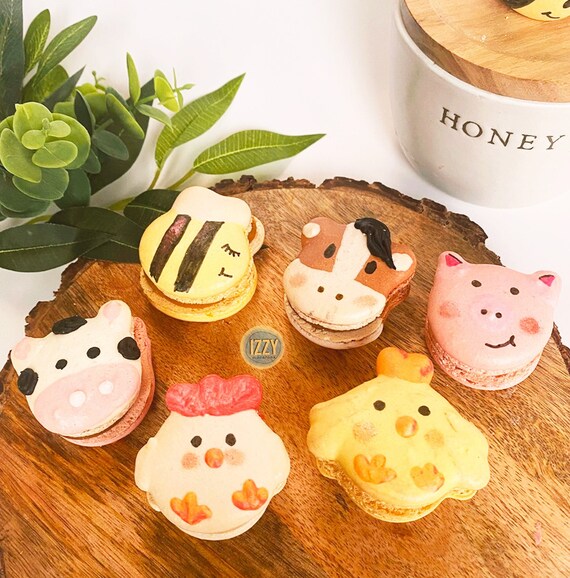 Farm Animals French Macarons 12 or 24 Choose Your Designs - Etsy