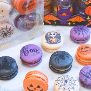 Halloween Macarons - Assorted Designs - 6/12/24 - Flavors Pre Selected ...