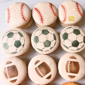 Sport French Macarons 6, 12 or 24 - Choose Your Flavors - Edible ...