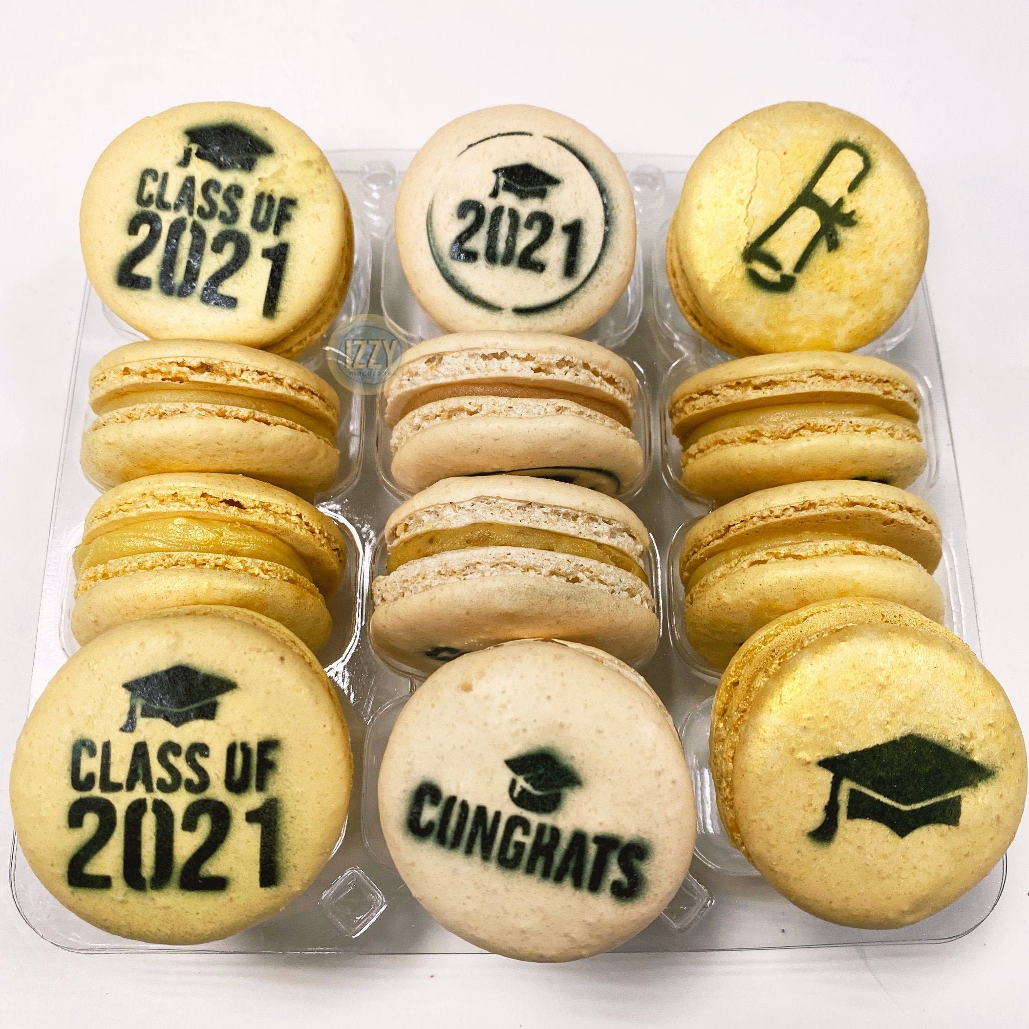 Graduation Box French Macarons Gift Choose Your Flavors - Etsy