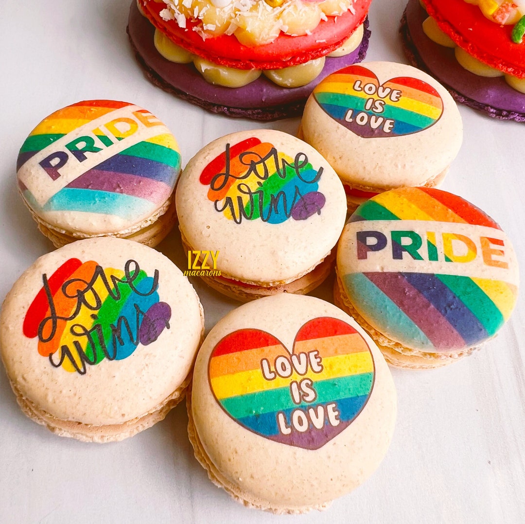 Pride Rainbow Macarons - 6/12/24 - Choose Your Flavors - LGBTQ Pride ...