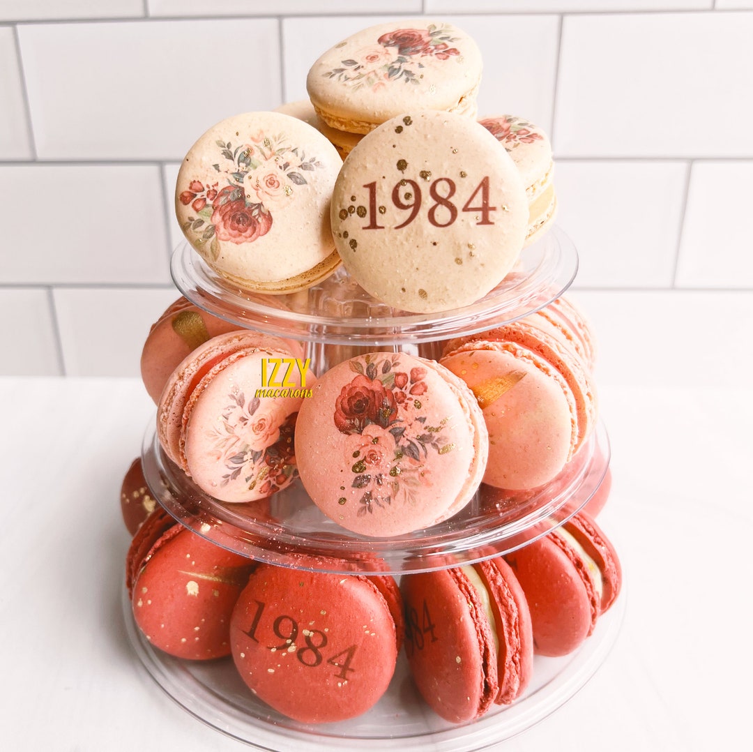 French Macarons Tower Customized - Macarons With Tower Stand Included ...
