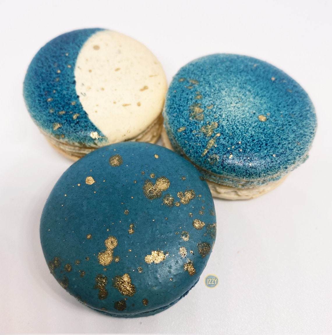 Moon Phases French Macarons 6 12 or 24 Choose Flavors | Etsy