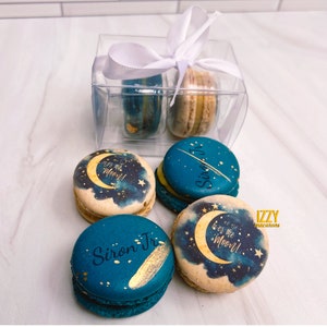Blue Sky Macarons - Customized Party Macarons Favor Clear Box With 2 ...