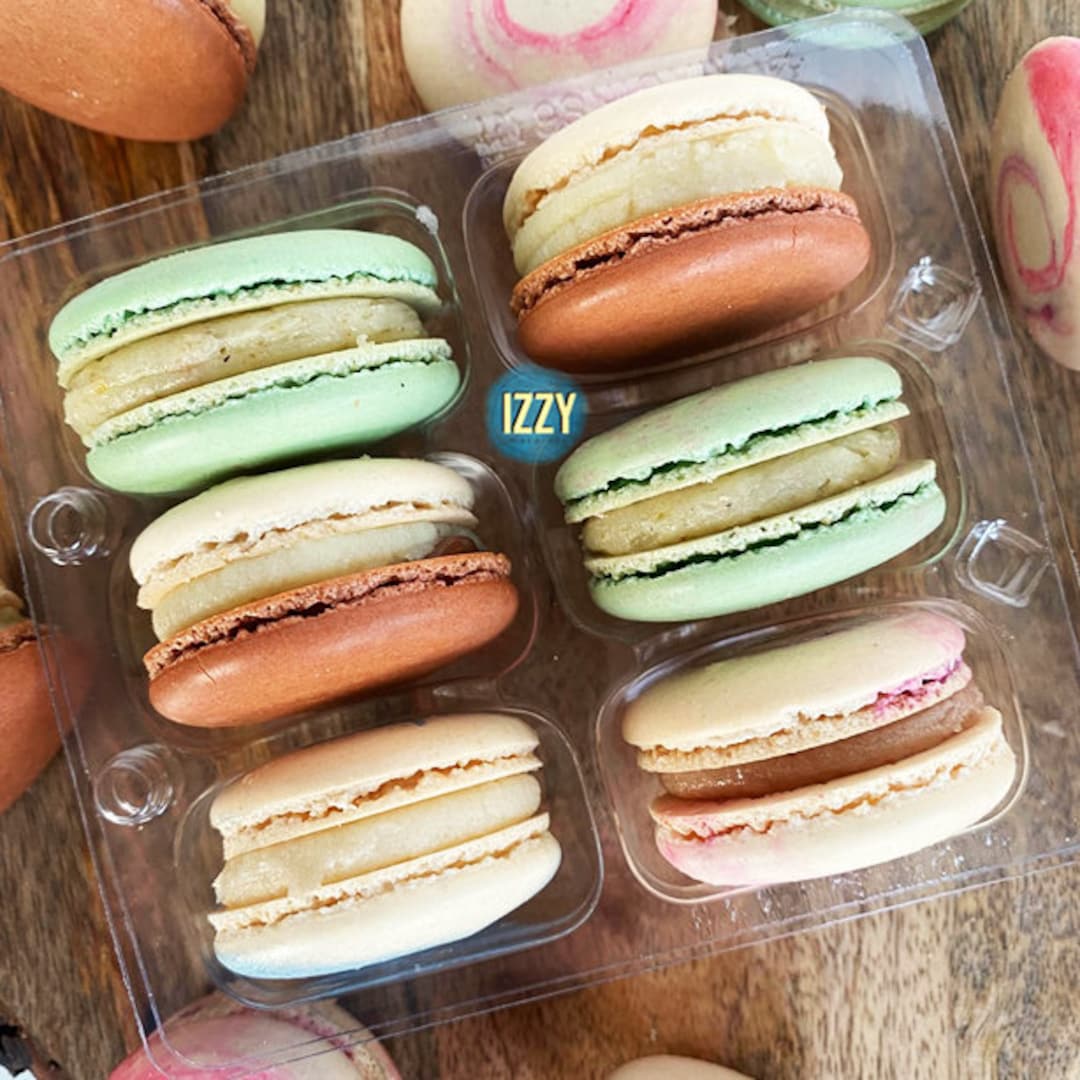 6 French Macaron Box Choose Your Flavor in Notes or Assorted Option ...