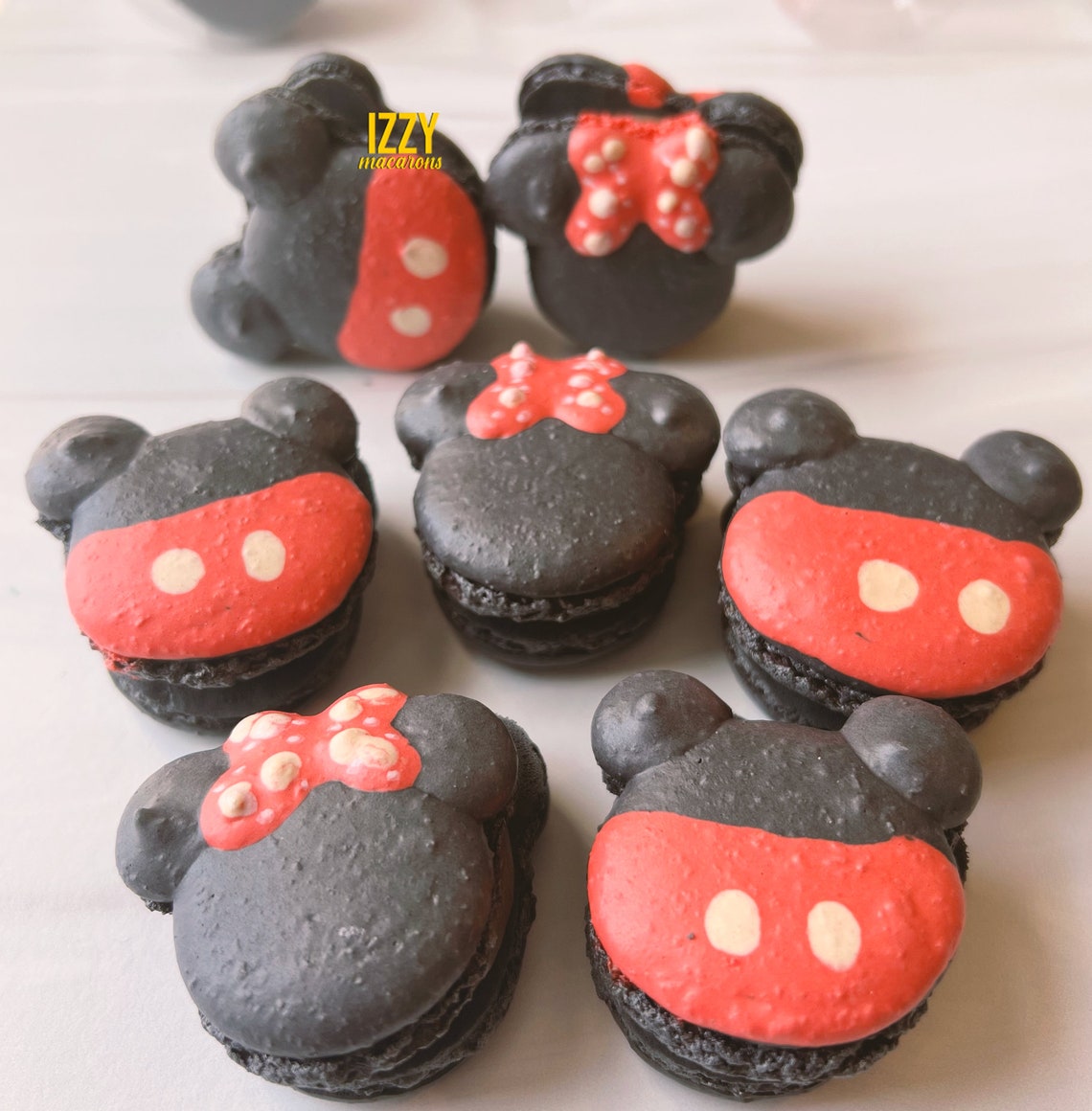 Mouse French Macarons 6, 12 or 24 - Choose Your Flavors - Edible ...