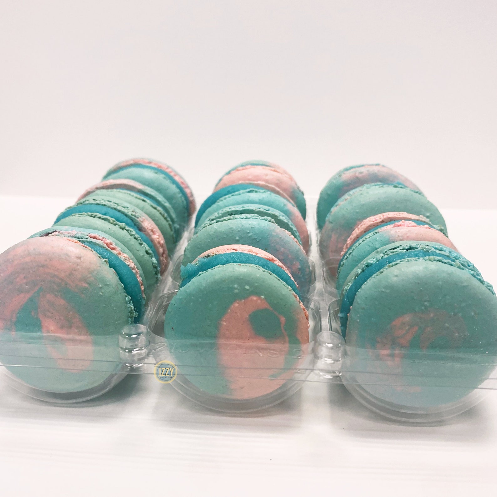 Cotton Candy French Macarons 612 or 24 French Cotton | Etsy