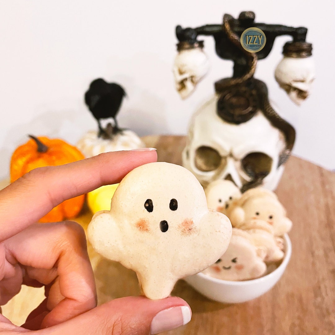 Ghost Halloween Box French Macarons - 6/12/24 - Flavors Pre Selected ...