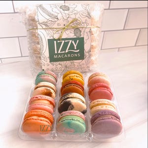 Izzy French Macarons - Surprise Me Flavors- Assorted Standard Packaging ...