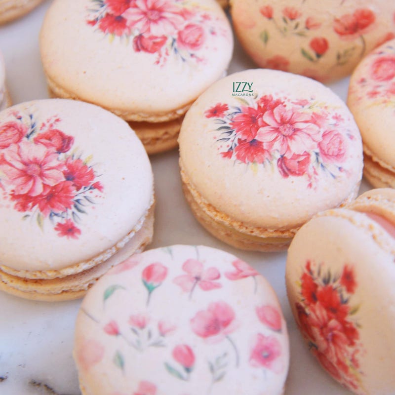 Pink Baby Shower Macaroon - Etsy