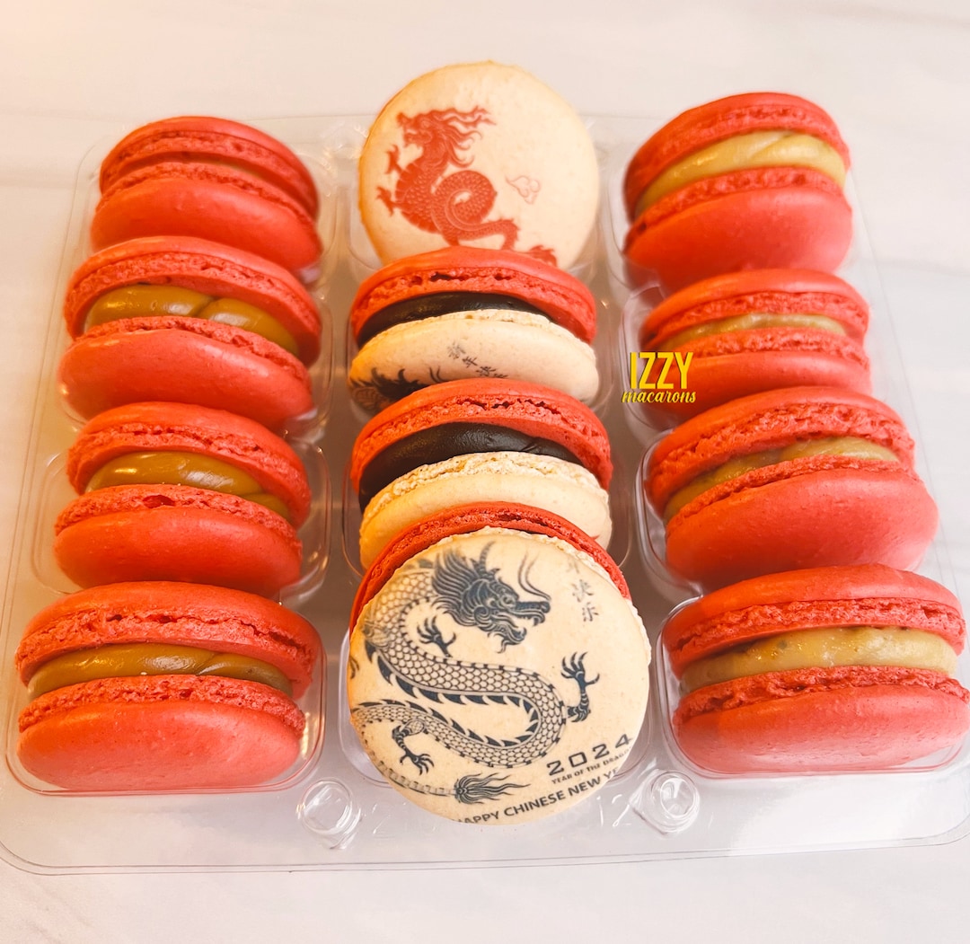 Dragon French Macarons Year of the Dragon 2024 Chinese New Year ...