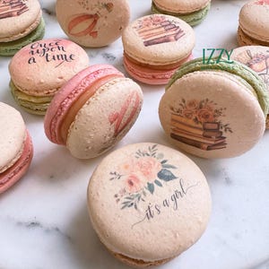 French Macarons - Princess Theme - Once Upon a Time Baby Shower Theme ...