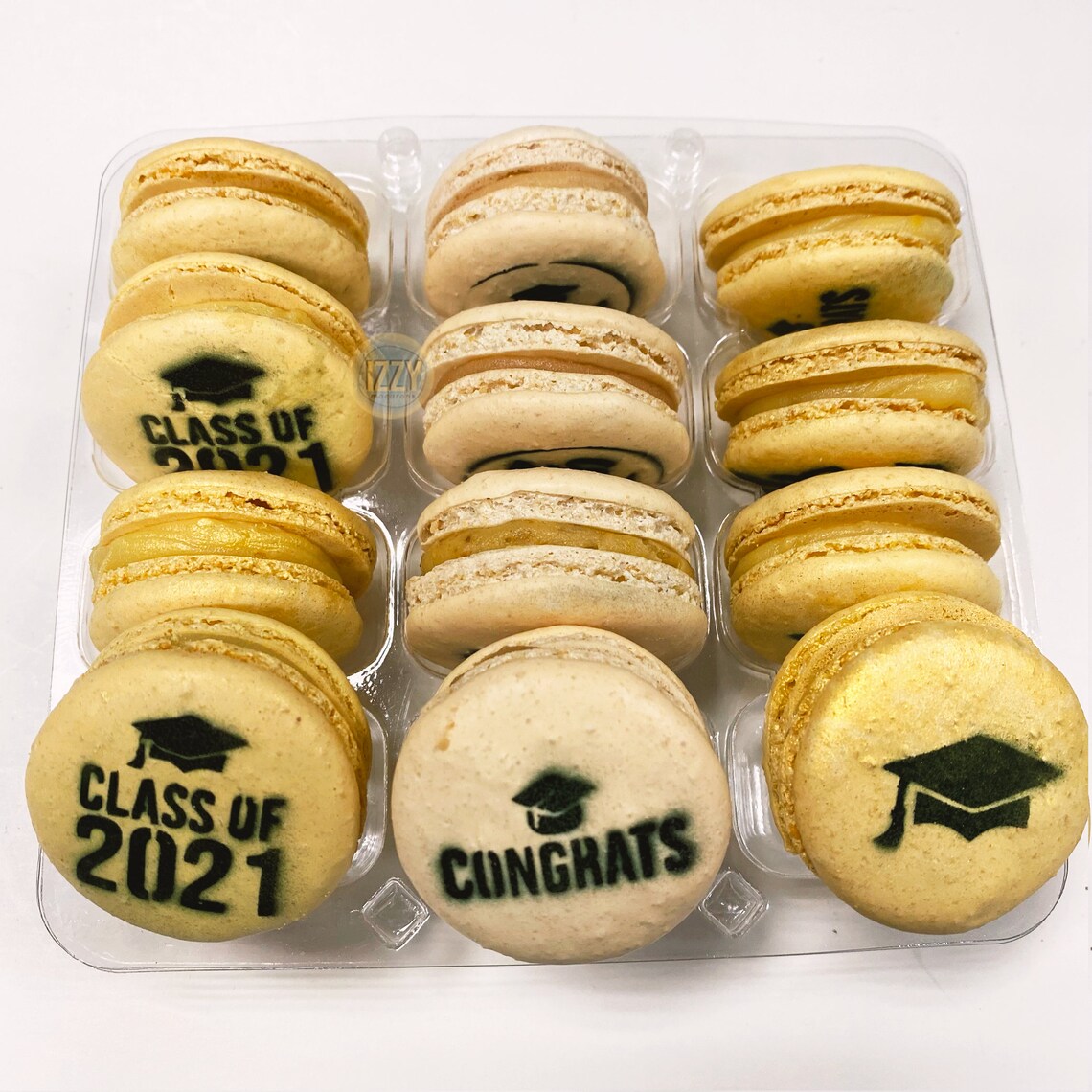 Graduation Box French Macarons Gift Choose your flavors | Etsy