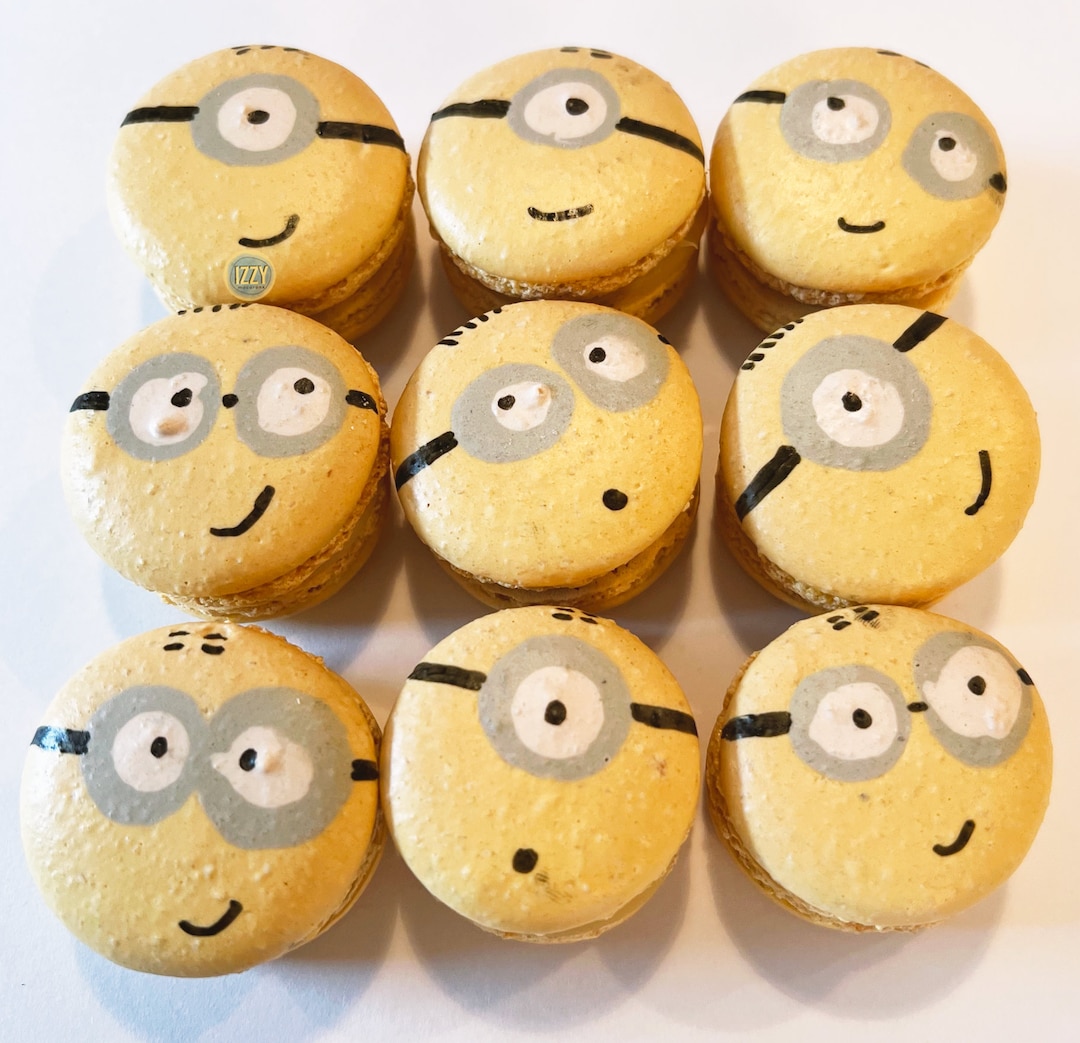 Yellow Macarons 12 or 24 - Choose Your Flavors - Edible Macaroons ...