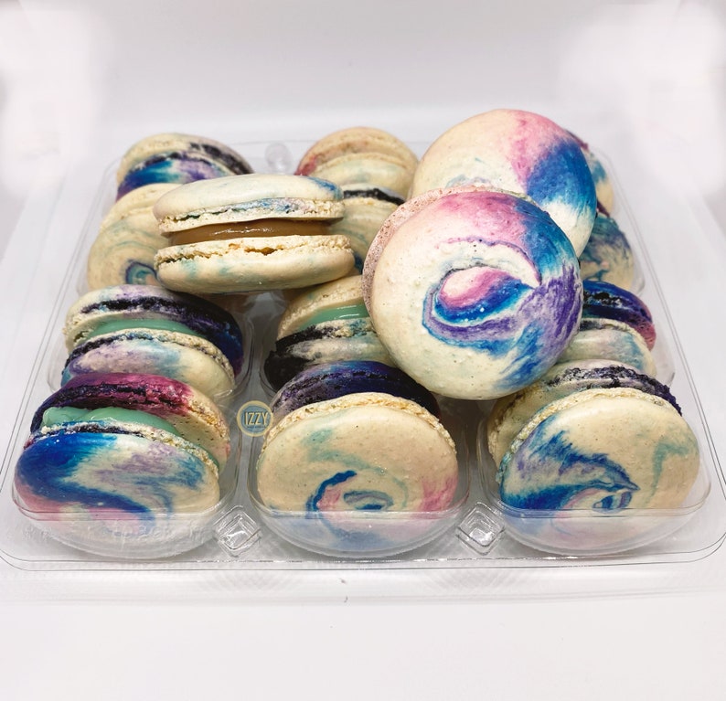 Galaxy Macarons 12 Choose Your Flavor French Macaroons - Etsy