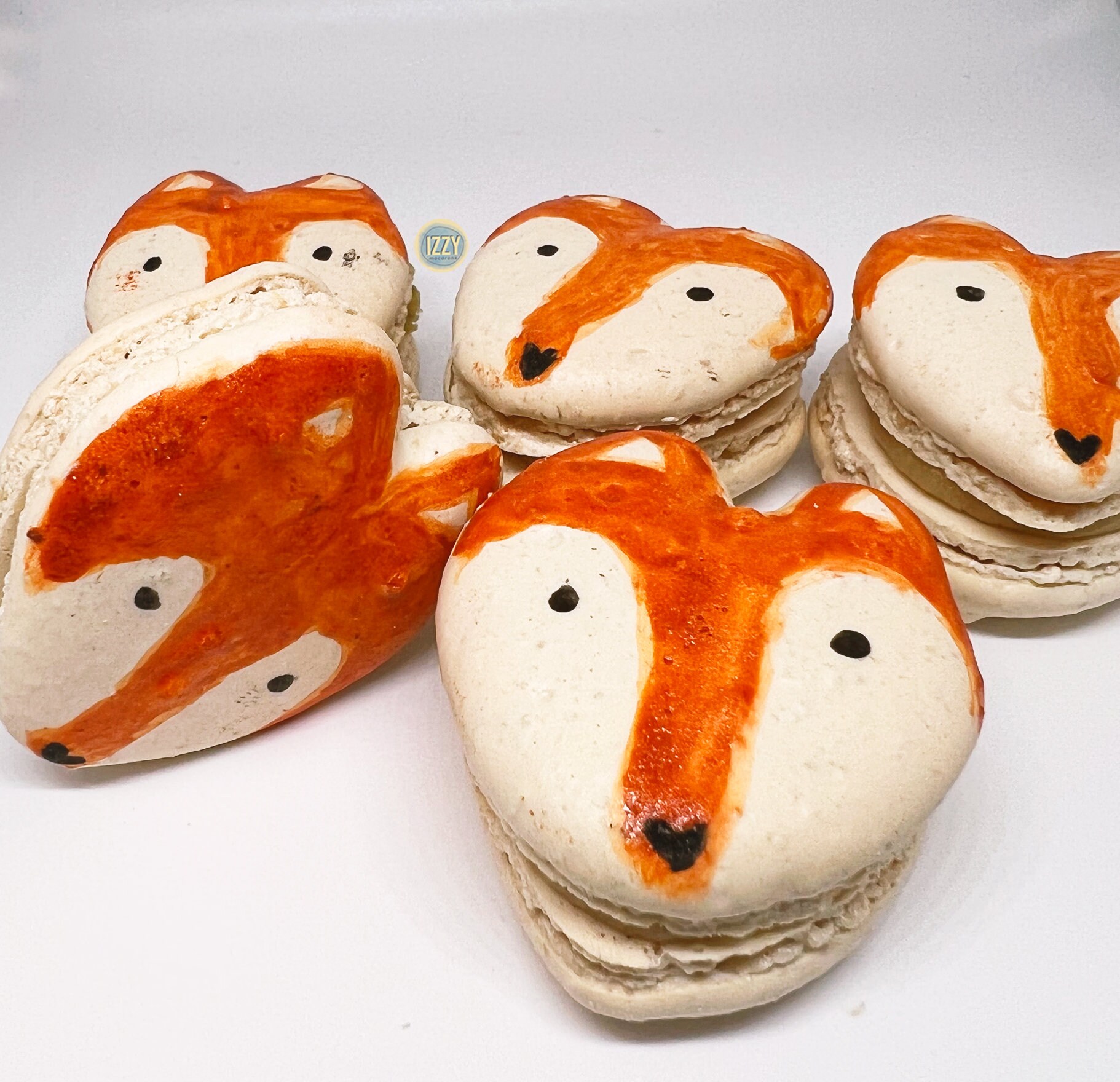 Fox French Macarons 12 or 24 Choose Your Flavors Edible - Etsy
