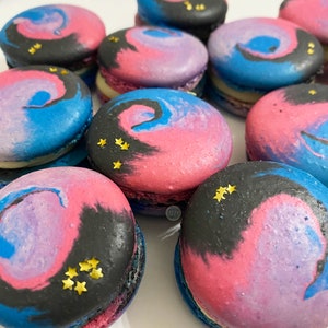 Galaxy Space Macarons - 6/12/24 - Choose Your Flavor - French Macaroons ...