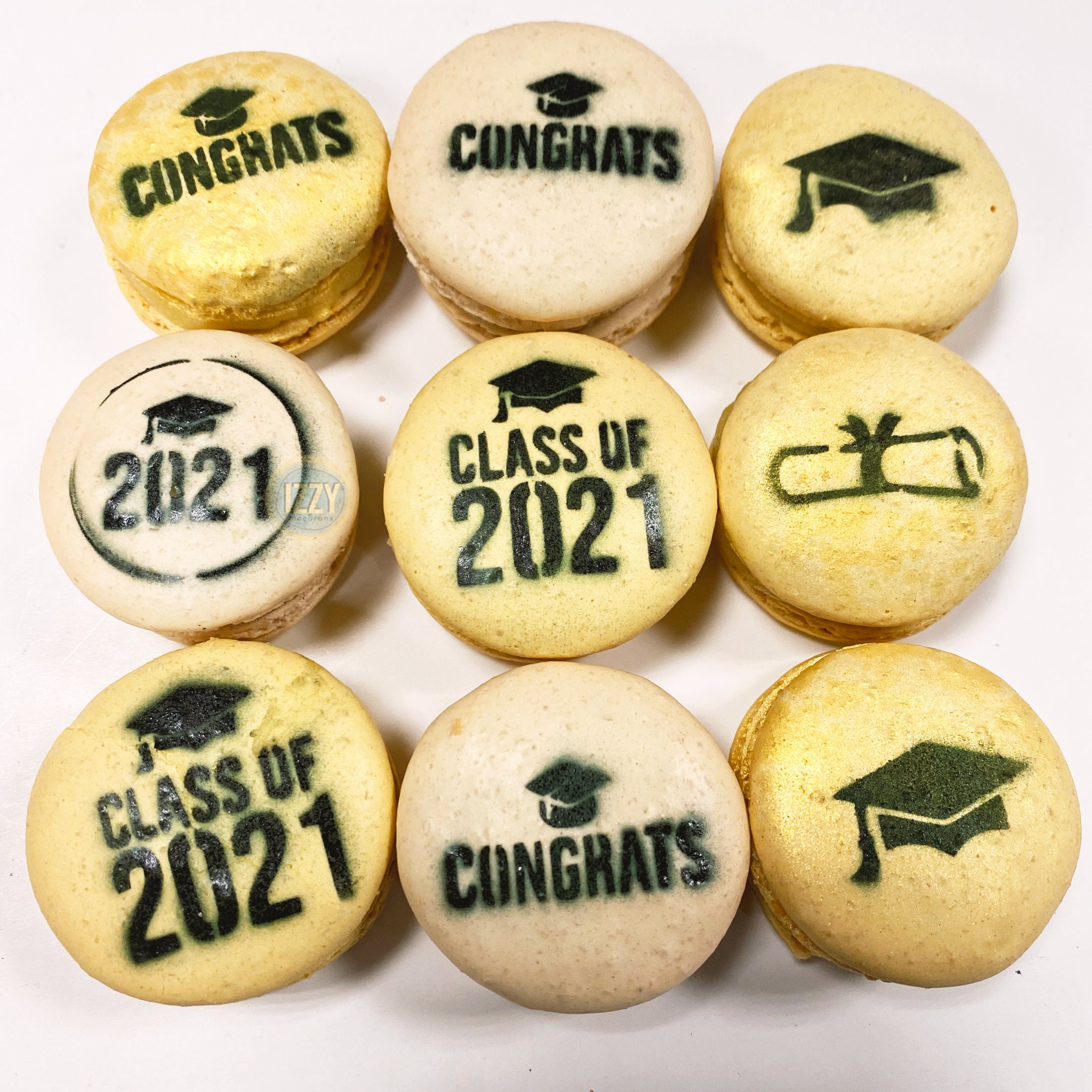 Graduation Box French Macarons Gift Choose your flavors | Etsy