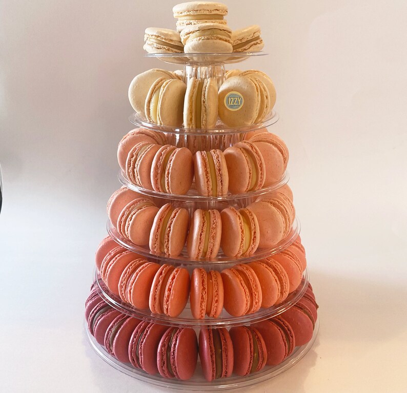 French Macaron Tower Macarons Tower Stand Included - Etsy