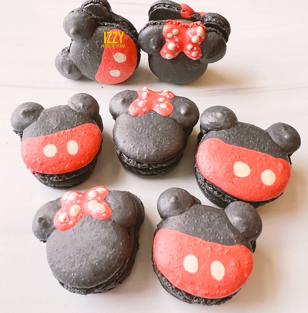 Mouse French Macarons 6, 12 or 24 - Choose Your Flavors - Edible ...
