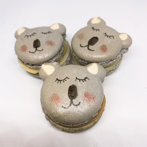 Koala French Macarons 12 or 24 - Choose Your Flavors - Edible Macaroons ...