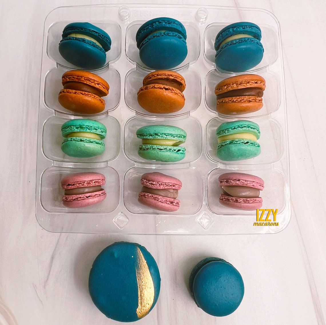 Izzy Mini French Macarons - Choose Flavors- Standard Packaging - Ice ...