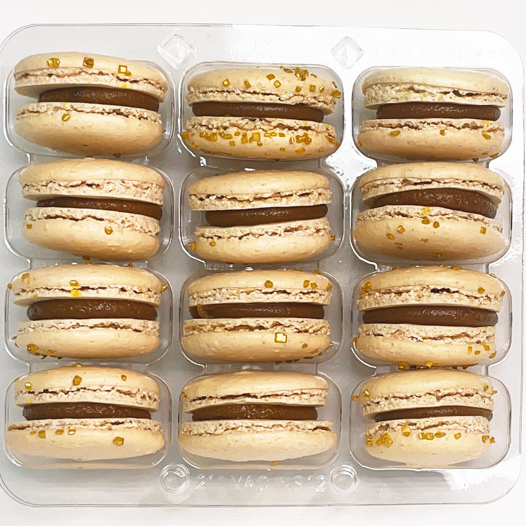Salted Caramel French Macarons - 6.12 or 24 - French Salted Caramel ...