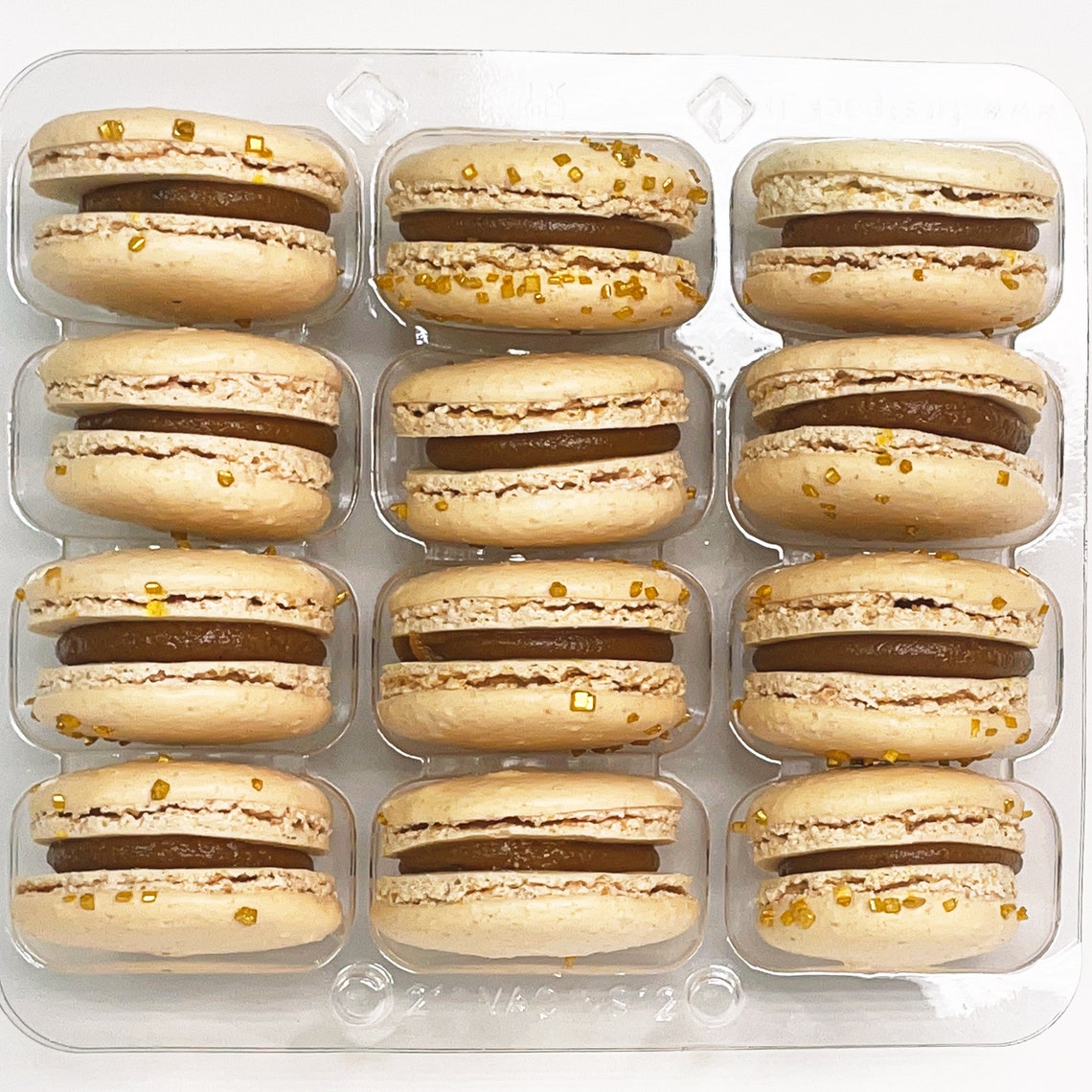 Salted Caramel French Macarons - 6.12 or 24 - French Salted Caramel ...