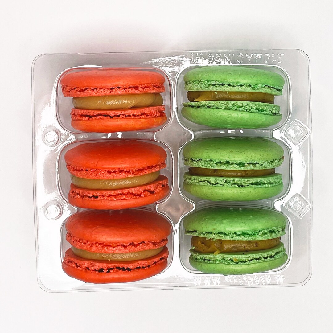 Red Velvet, Pistachio French Macarons Box - 6.12 or 24 - Winter ...