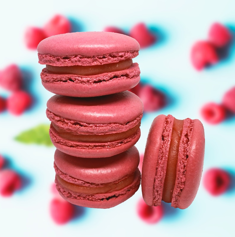 Raspberry French Macarons 612 or 24 French Raspberry - Etsy