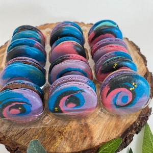 Galaxy Space Macarons - 6/12/24 - Choose Your Flavor - French Macaroons ...